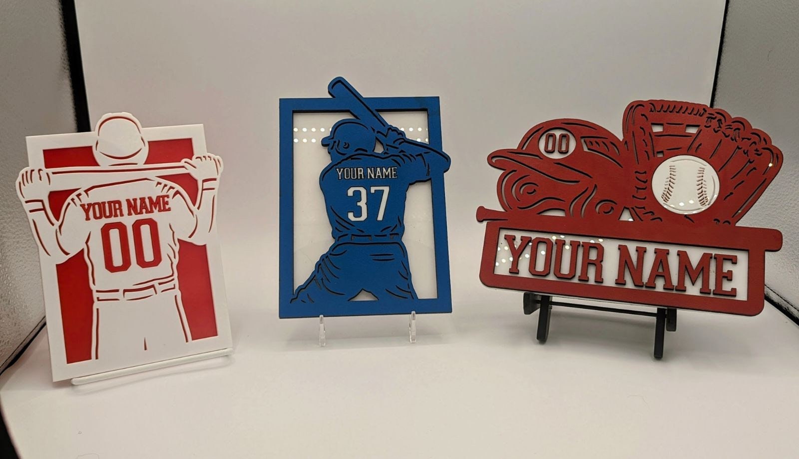 Custom Baseball Player and Helmet/glove Signs - Personalized Team ...