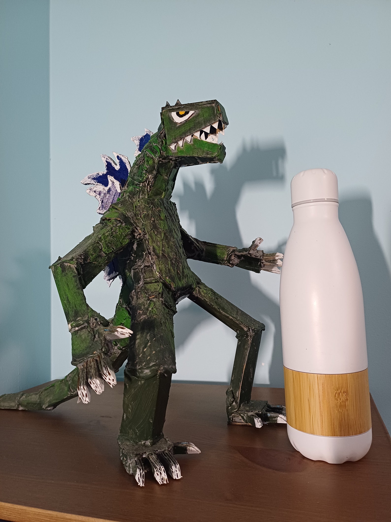 Cardboard Godzilla Statue - Etsy