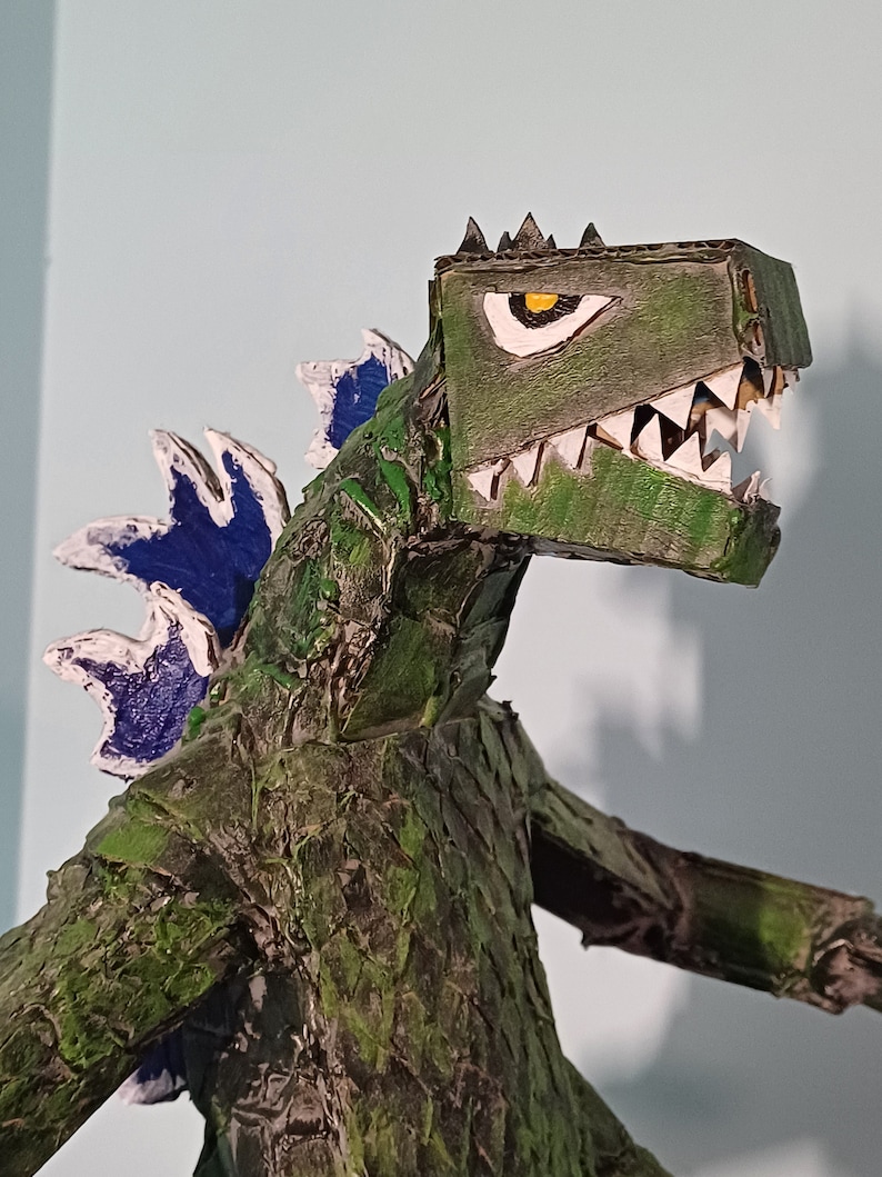 Cardboard Godzilla Statue - Etsy