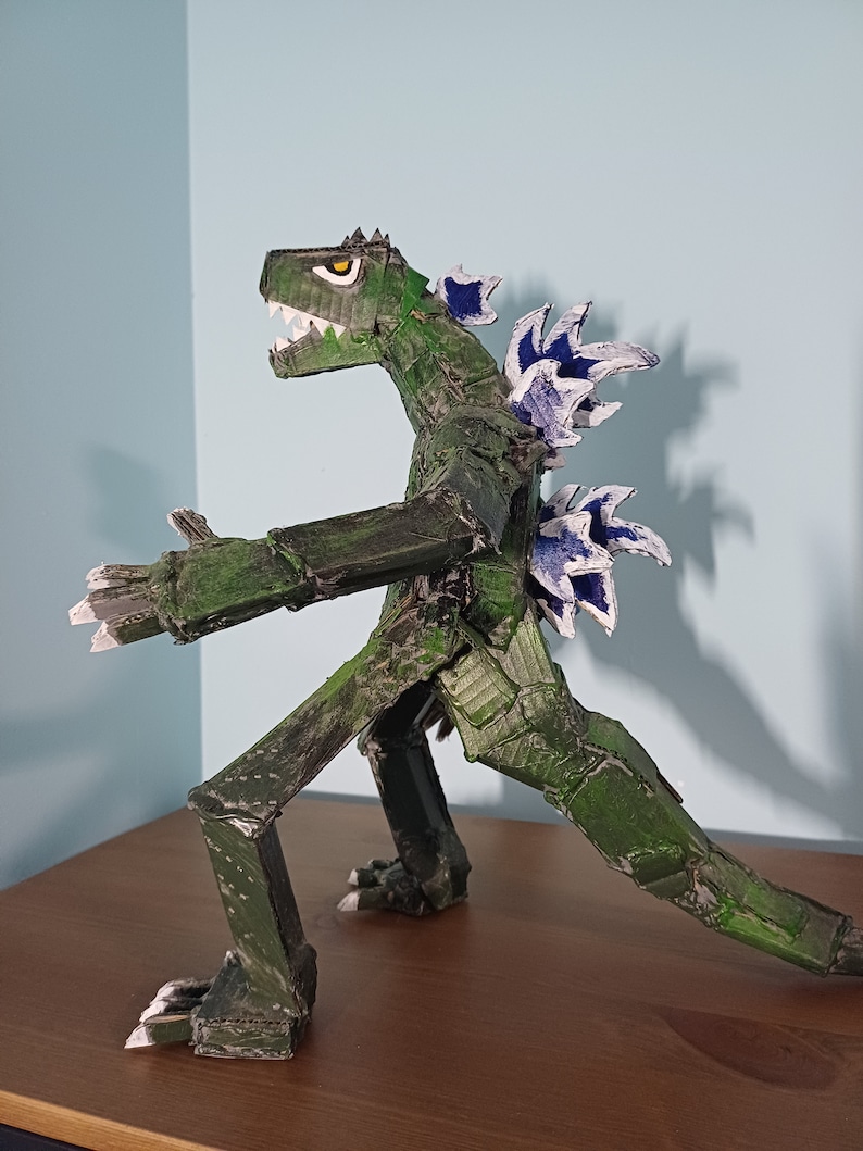 Cardboard Godzilla Statue - Etsy