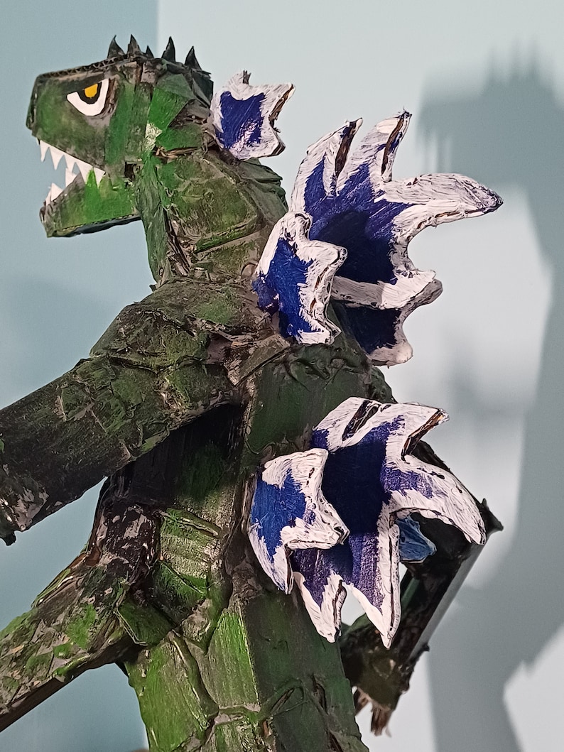 Cardboard Godzilla Statue - Etsy