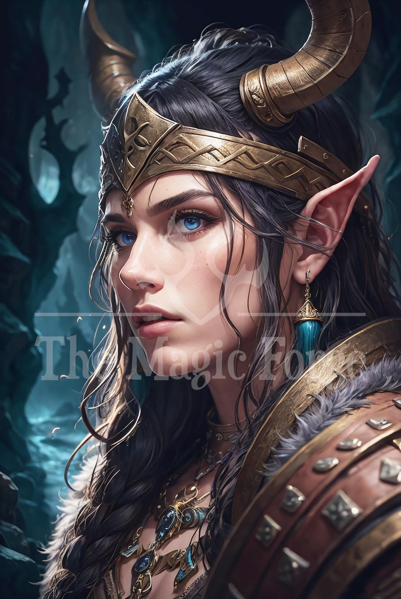 Fantasy RPG Character Portraits Generative AI Digital Papers for ...