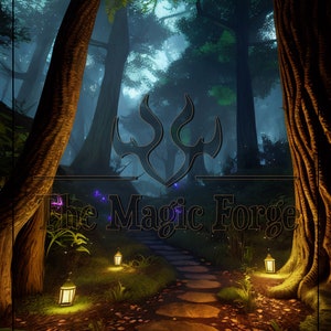 Crystal Caverns & Magical Forests Fantasy Landscapes Digital Printable ...