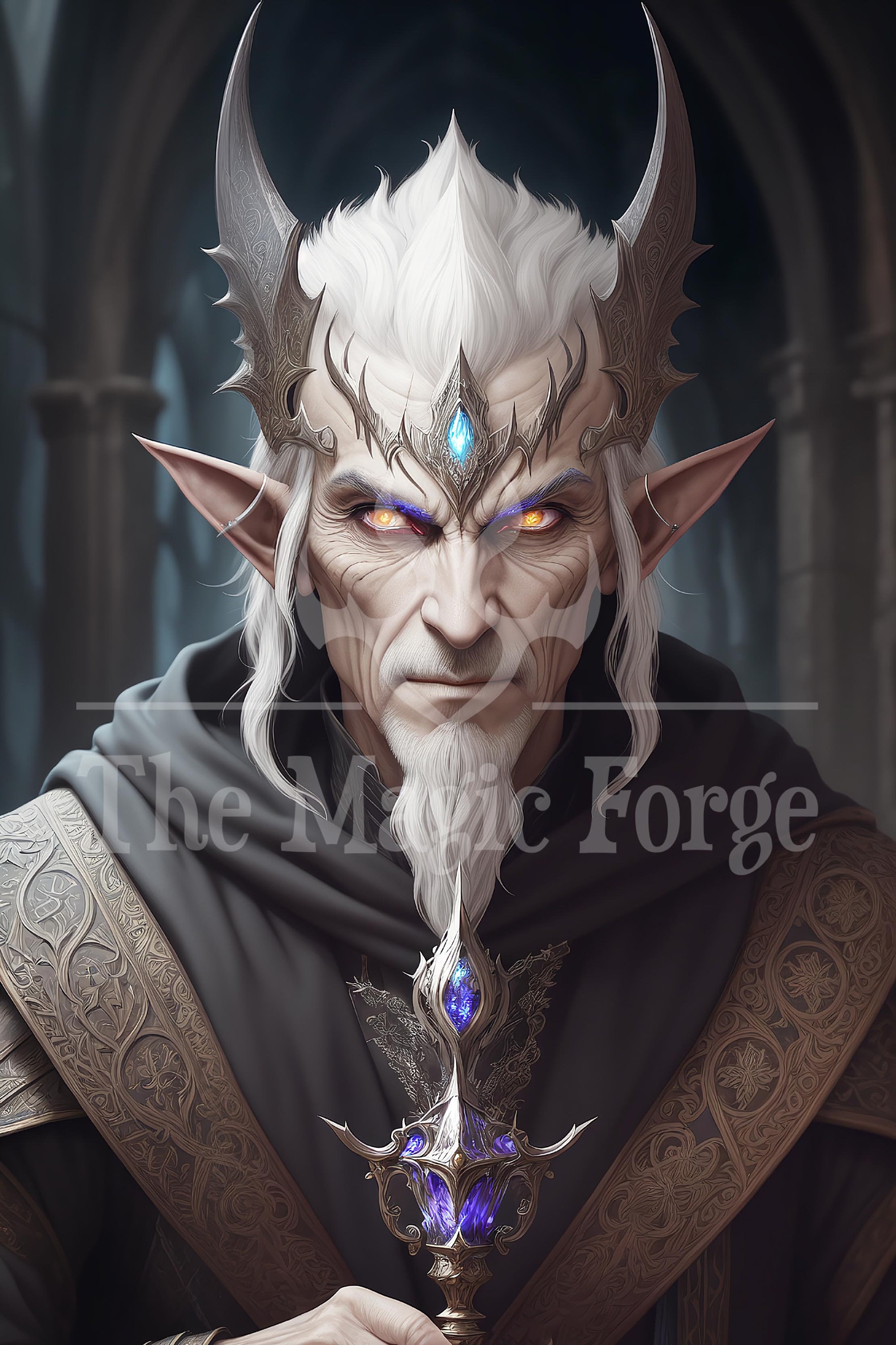 Fantasy RPG Character Portraits Generative AI Digital Papers for ...