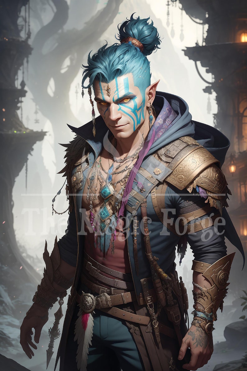 Fantasy RPG Character Portraits Generative AI Digital Papers - Etsy