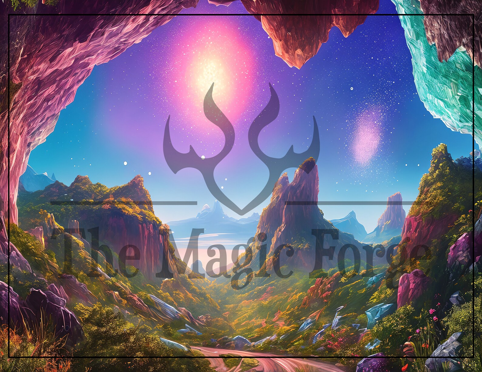 Dreamlike Realms Fantasy Landscapes AI Art Digital Printable - Etsy