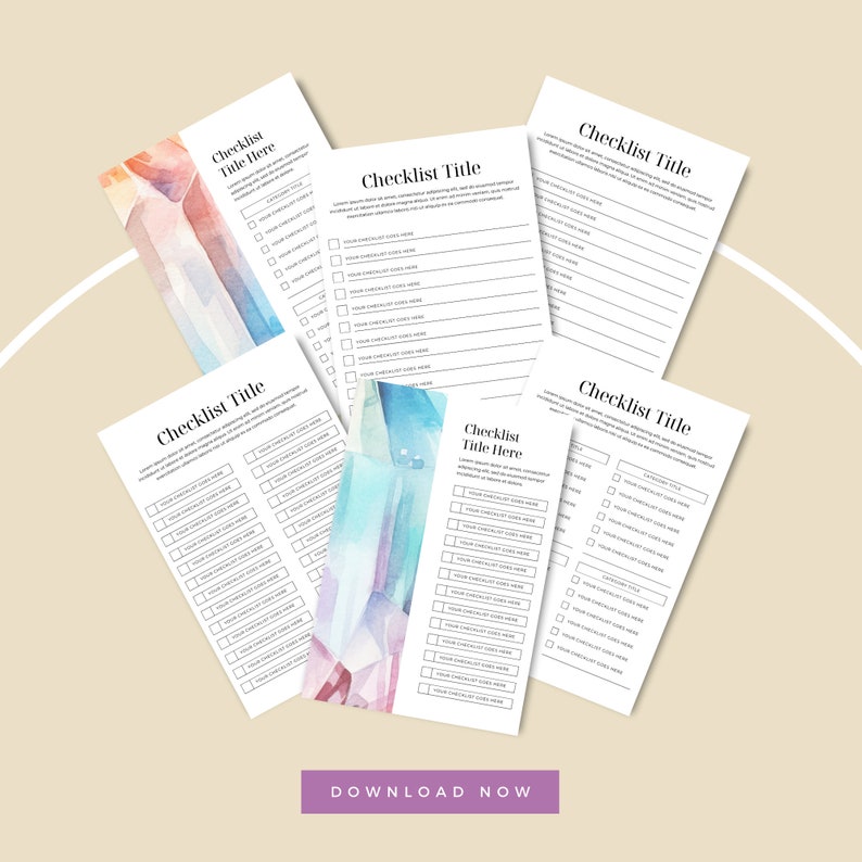 8 Checklist Template Designs. Completely Personalize Your to Do Lists ...