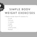 7 Bodyweight Exercise 30 Day Challenge Calendar Checkoffs for Advanced ...