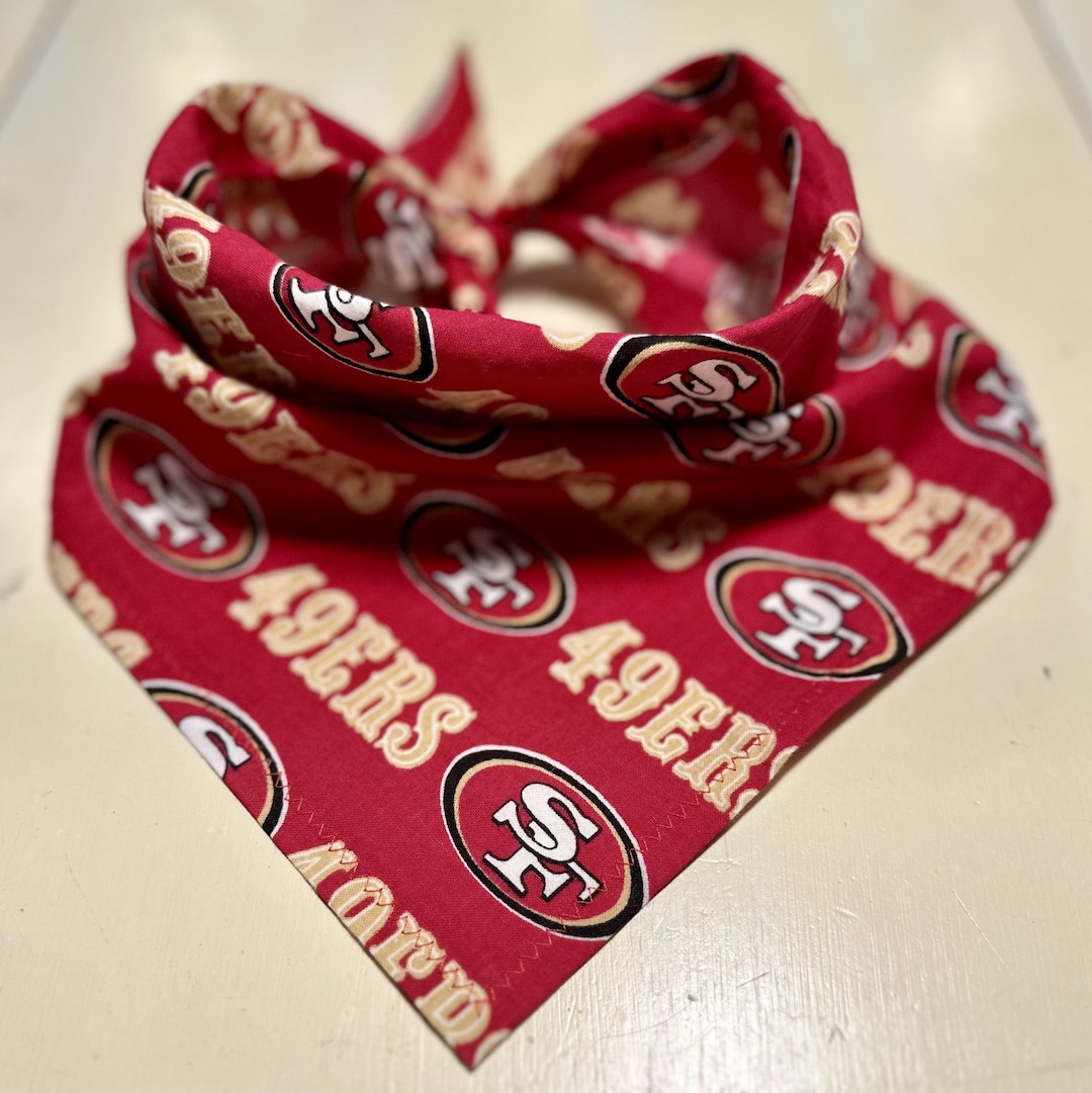 Red SF Bay Area Football Team Dog Bandana - Etsy