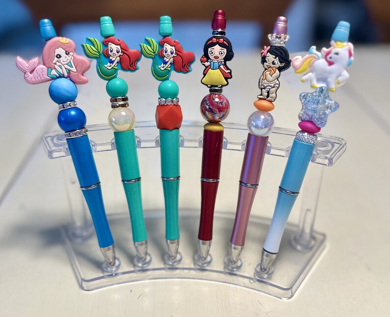 Kids/animals Beaded and Refillable Pens Kid/animal Theme - Etsy