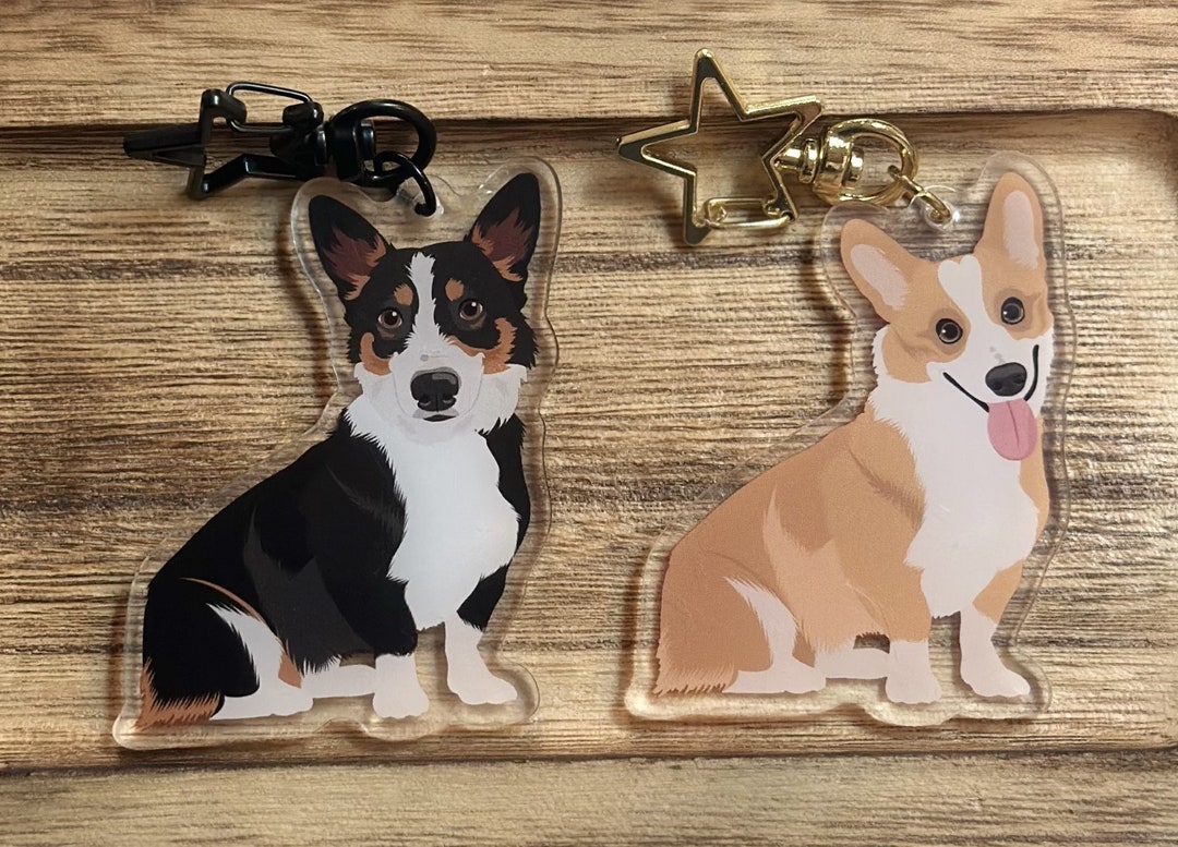 Dog Breed Double Sided Acrylic Keychains - Etsy