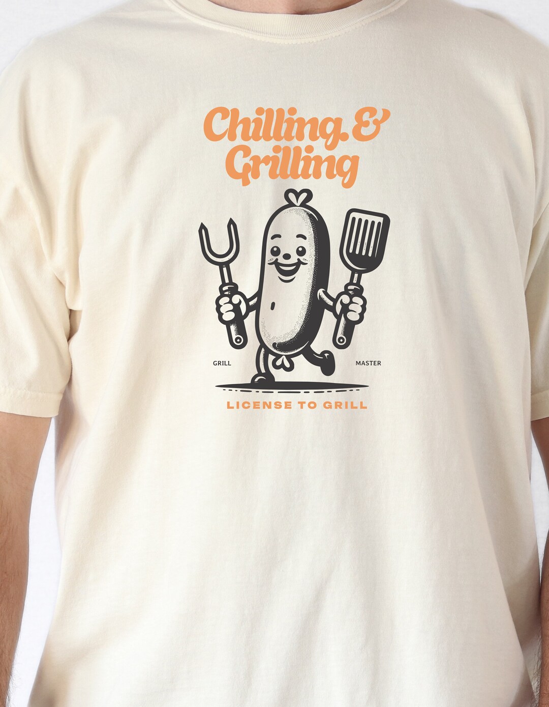 Funny Chilling and Grilling Barbecue T-shirt Gift, Shirt for Summer ...