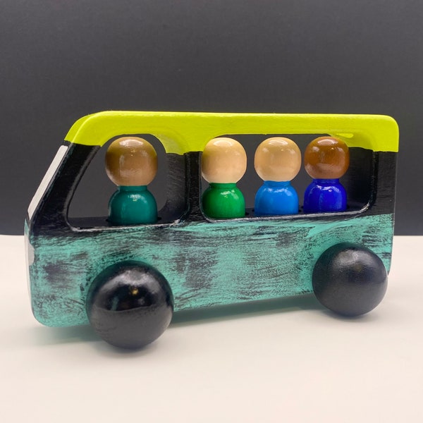 Peg People Car - Etsy