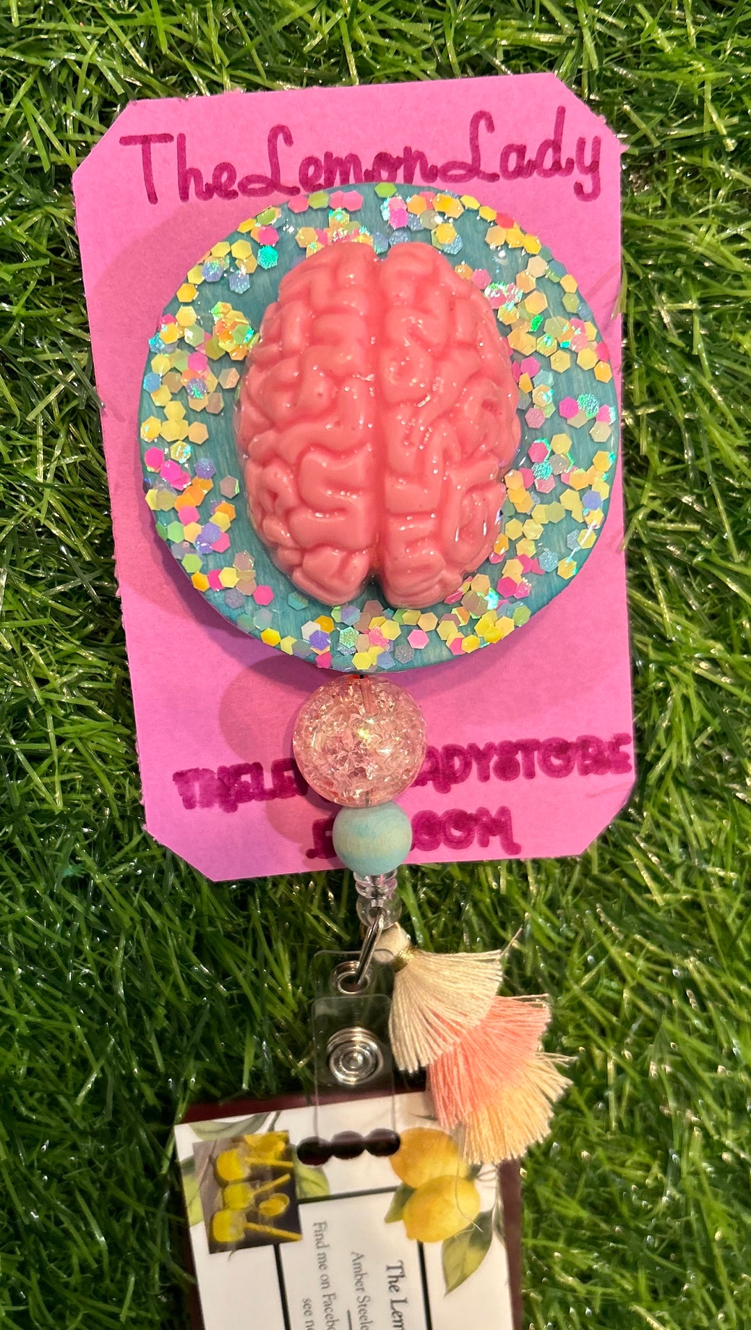 Anatomical Brain Retractable Badge Reel, Brain Badge Reel , Neurology ...