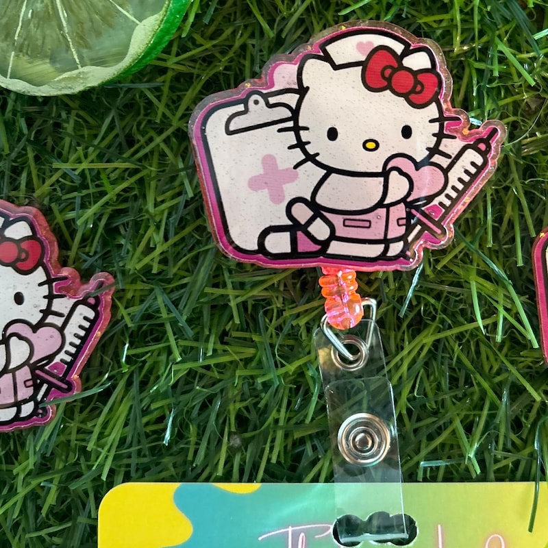 Hello Kittys Badge Holder - Etsy