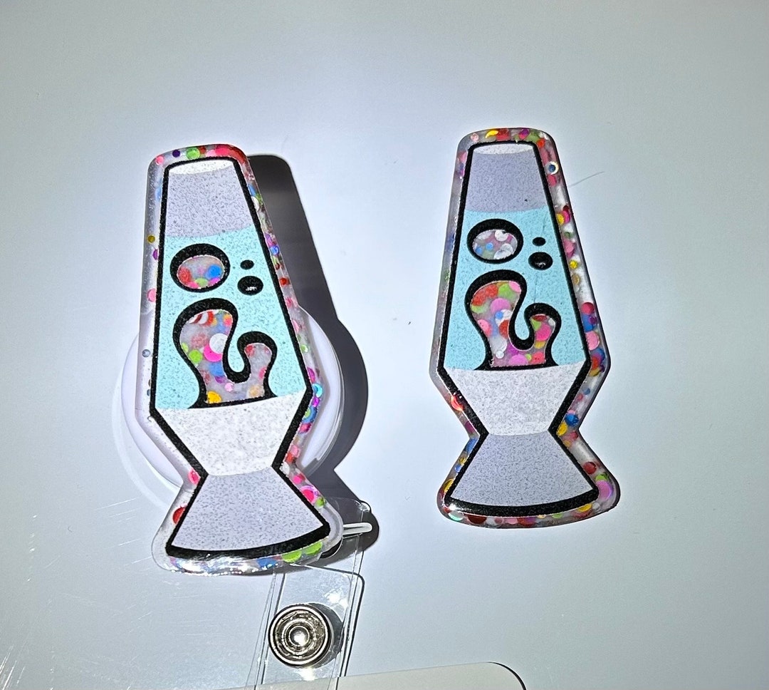Lava Lamp Badge Reel, Glow in the Dark Badge Reel - Etsy