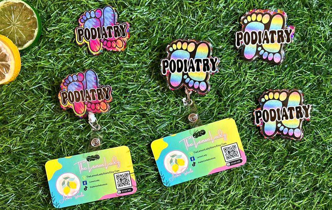 Podiatry Badge Reel, Podiatrist Badge Reel, Badge Reel, Cute Badge Reel ...
