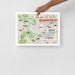 Spokane - Bloomsday Course Map - Illustrated Digital Print - Unframed ...