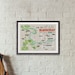 Spokane - Bloomsday Course Map - Illustrated Digital Print - Unframed ...