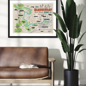 Spokane - Bloomsday Course Map - Illustrated Digital Print - Unframed ...