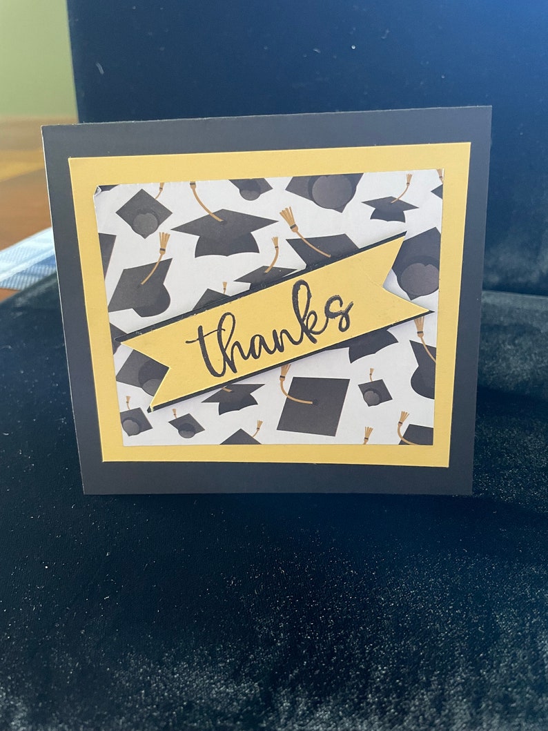 Graduation Thank You Cards With Envelopes - 6 - Etsy