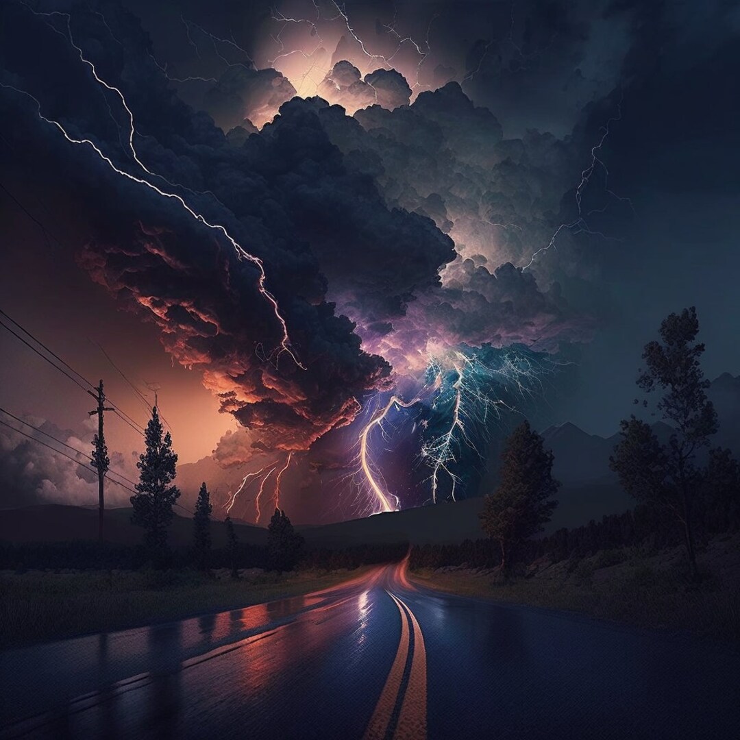 A Great Thunderstorm - Etsy