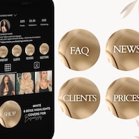 Editable Instagram Highlight Covers, IG Story Covers, Social Media ...