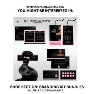 DIY Wig Mailer Box Design, Packaging Design, Hair Extensions, Bundles ...
