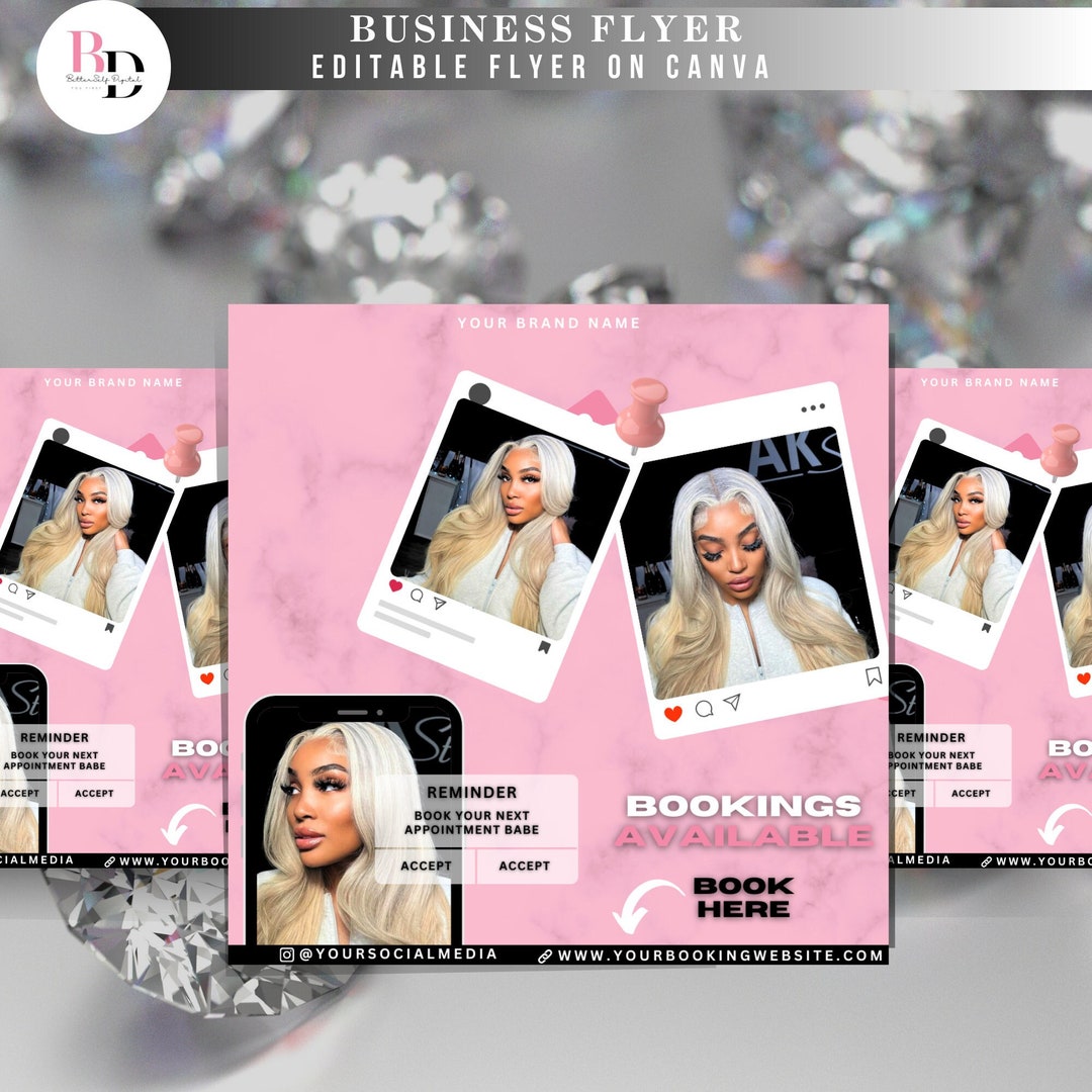 Appointments Available Flyer, February, Valentines Day, Editable on ...