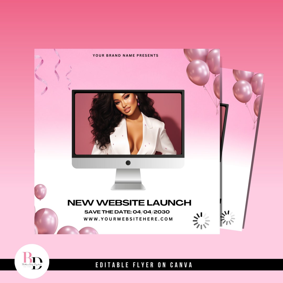 DIY New Website Launch Flyer, Announcement, Website Coming Soon ...