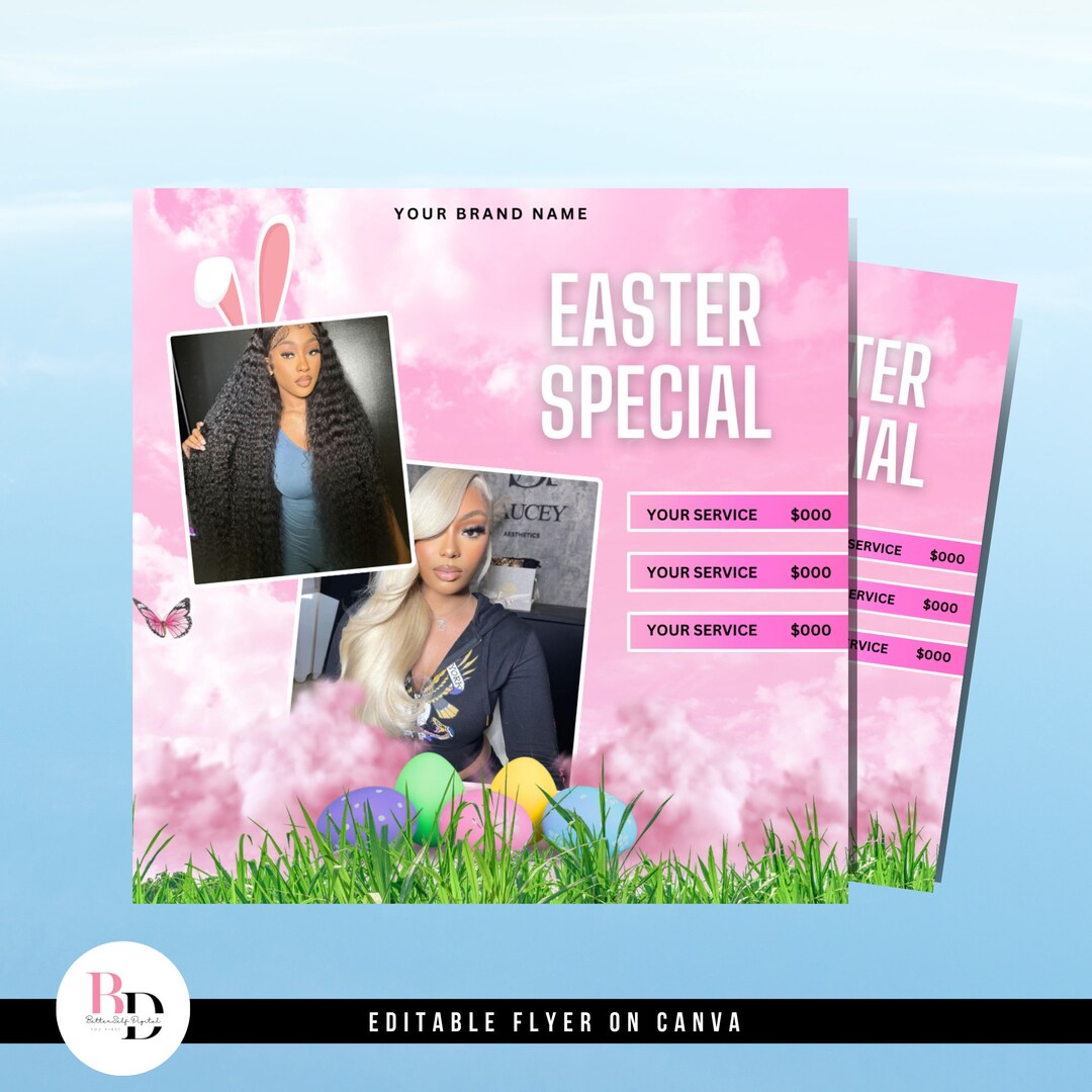DIY Easter Special Flyer, Easter Booking, Easter Sale, March ...