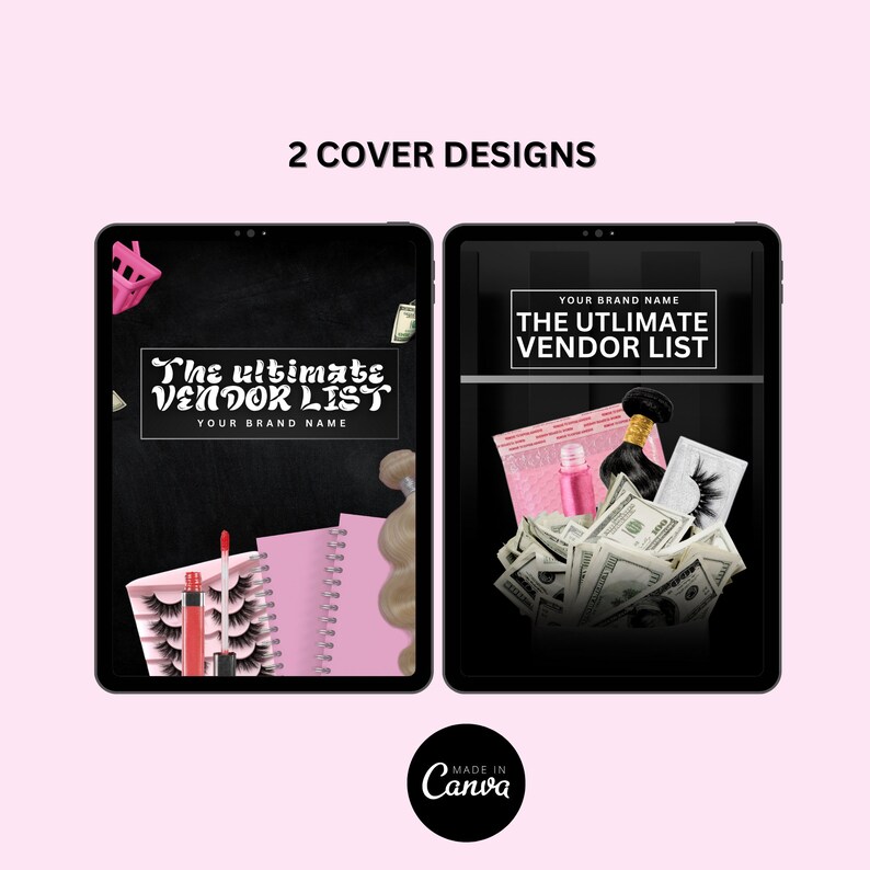 DIY Vendor List Ebook Template, PLR Done for You, Editable on Canva ...