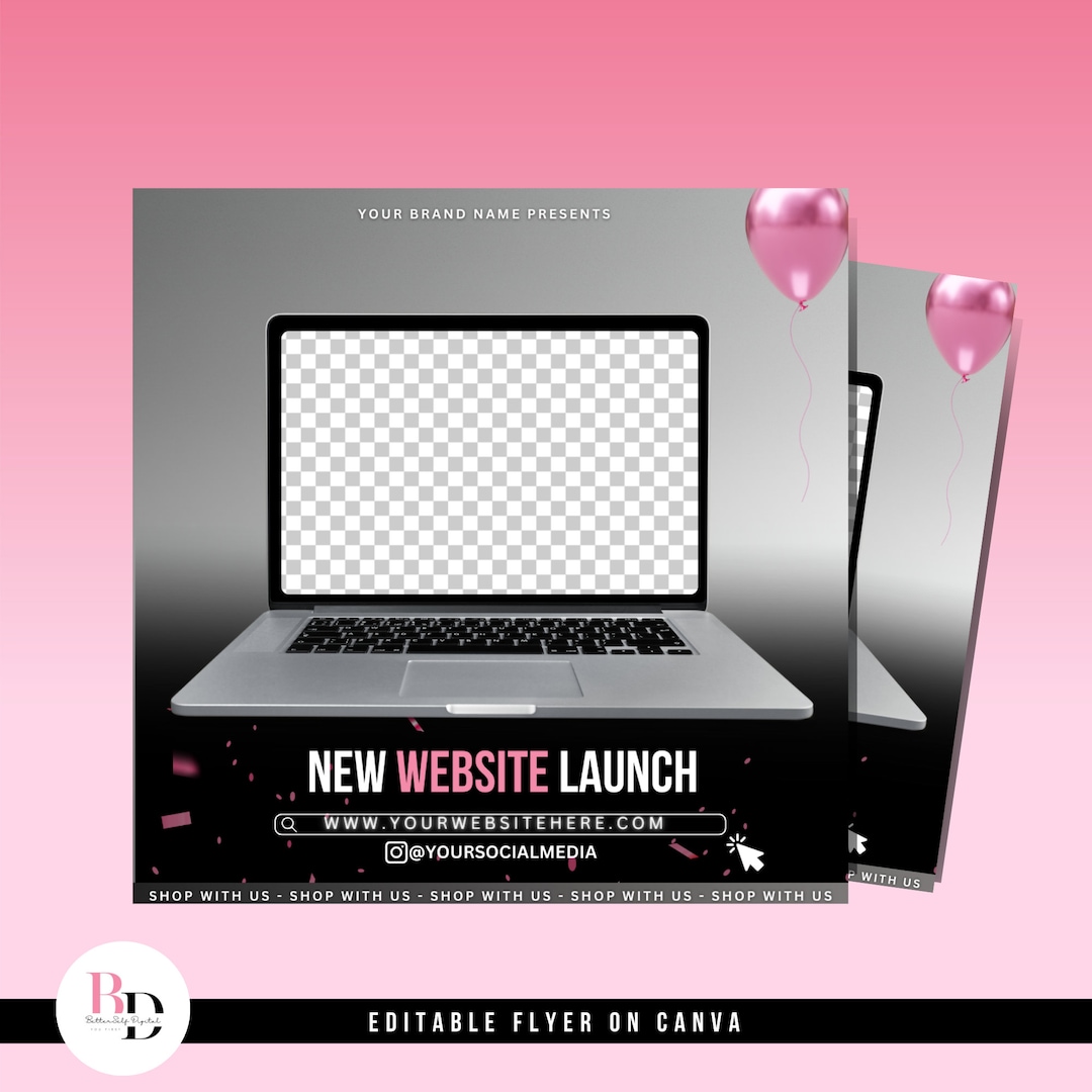 DIY New Website Launch Flyer, Announcement, Website Coming Soon ...