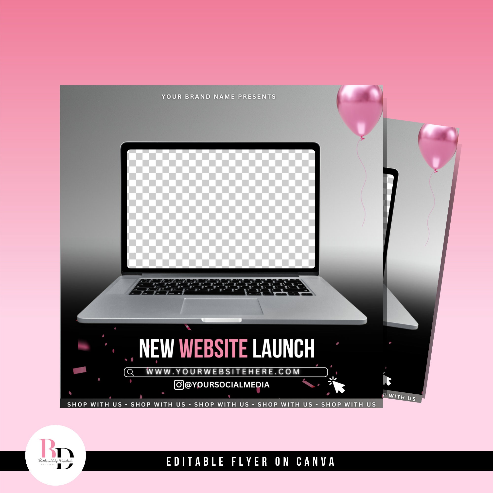 DIY New Website Launch Flyer, Announcement, Website Coming Soon ...