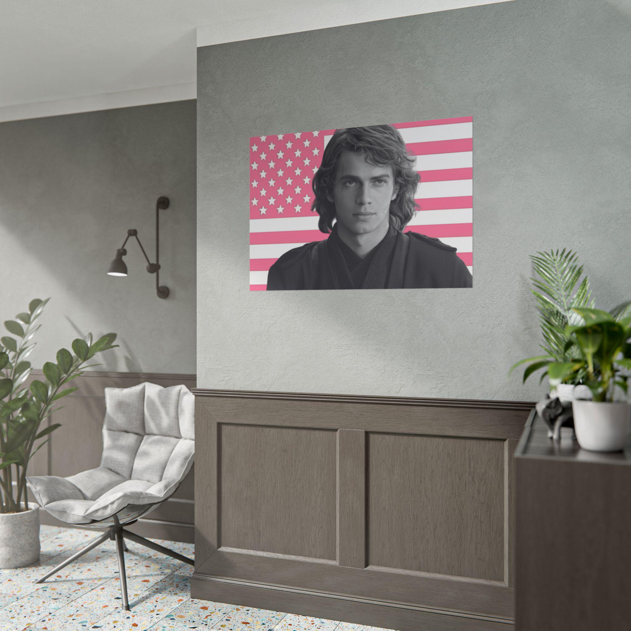 Anakin Skywalker Poster, Pink American Flag, SW ROTS Rolled Posters ...