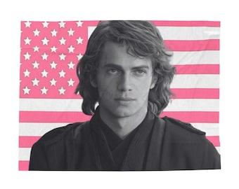 Hayden Christensen Pink Wall Tapestry American Flag | Anakin Flag - Etsy
