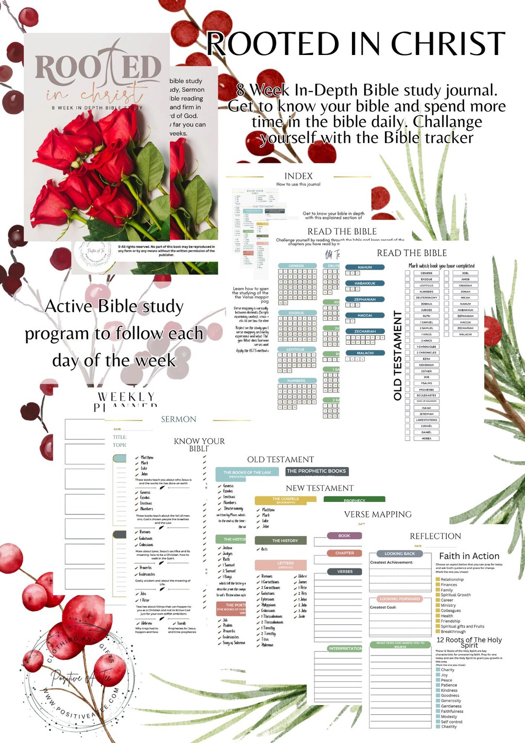 In Depth Bible Study: Verse Mapping, Sermon Notes (8 Week) - Etsy