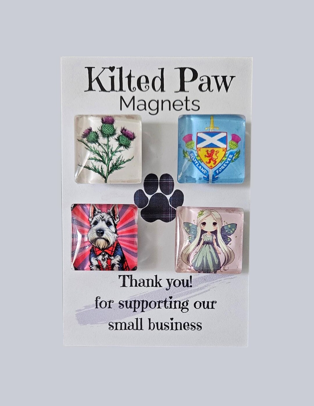 Scottish Irish Celtic Glass Magnets: Heritage Decor, Set of 4 - Etsy