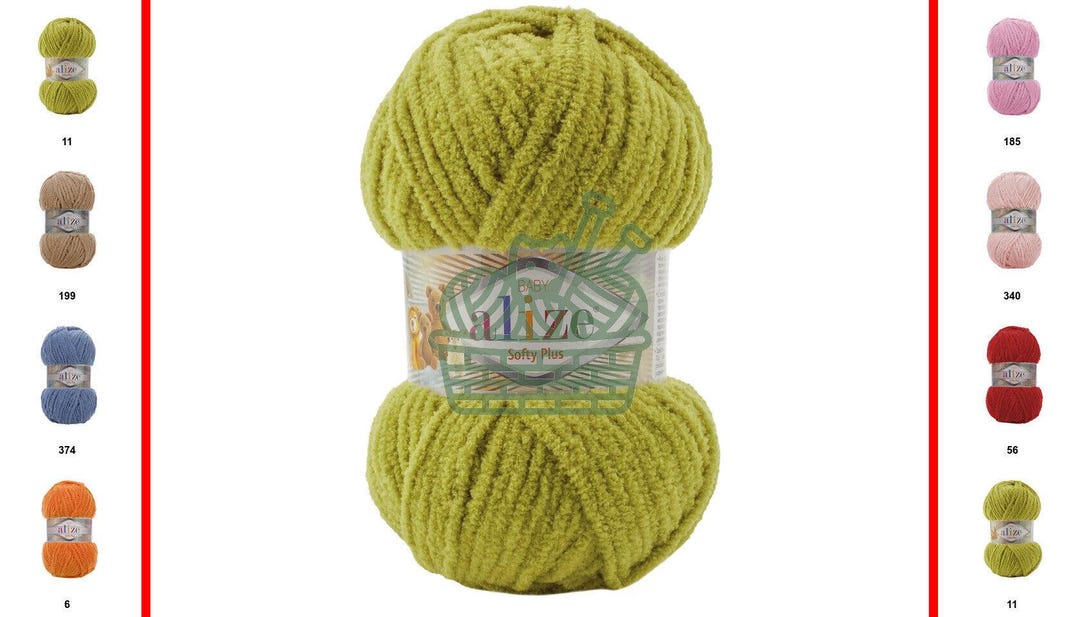 Alize Softy Plus - Plush and Soft Yarn - Perfect for Warm Accessories ...
