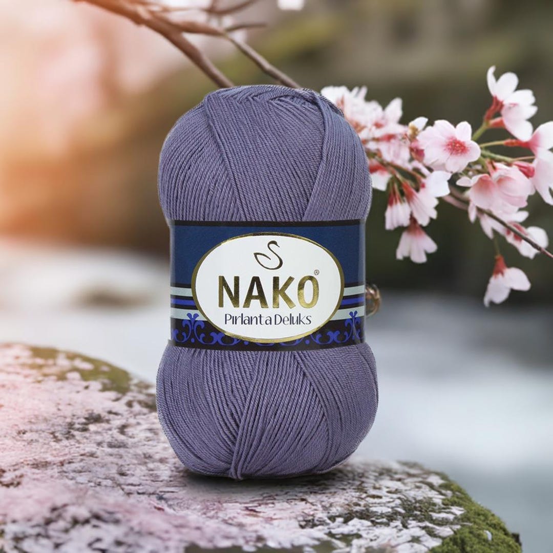 Nako Pirlanta Deluks Yarn Shiny and Anti-pilling Acrylic Yarn for ...