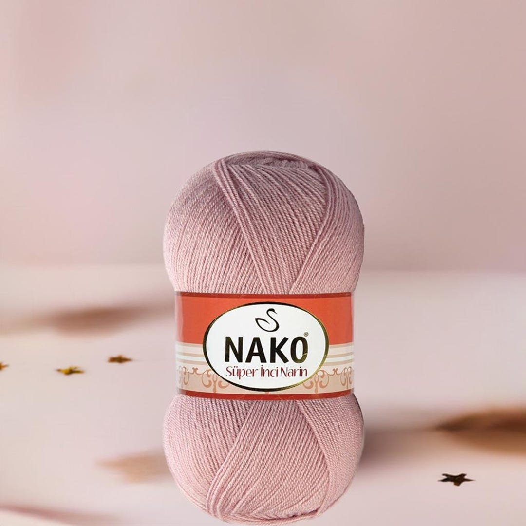 Nako Super Inci Narin Lightweight Yarn Soft Acrylic for Delicate ...