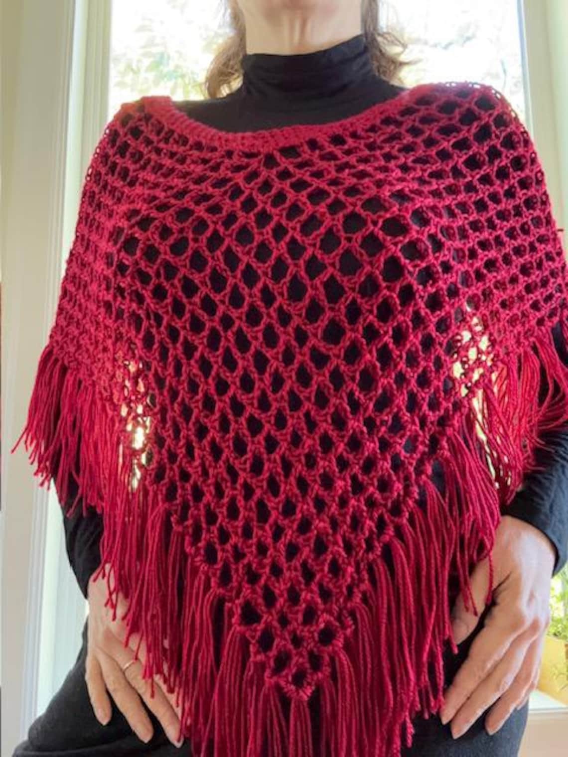 Handmade Crochet Poncho Made to Order - Etsy
