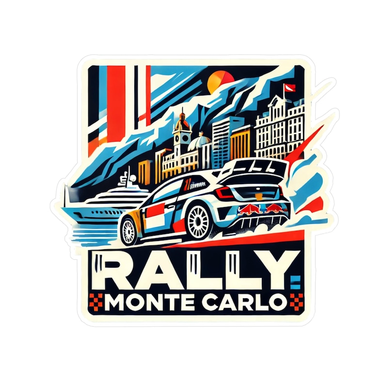Rally Monte Carlo Sticker – Iconic Rally Series - Etsy