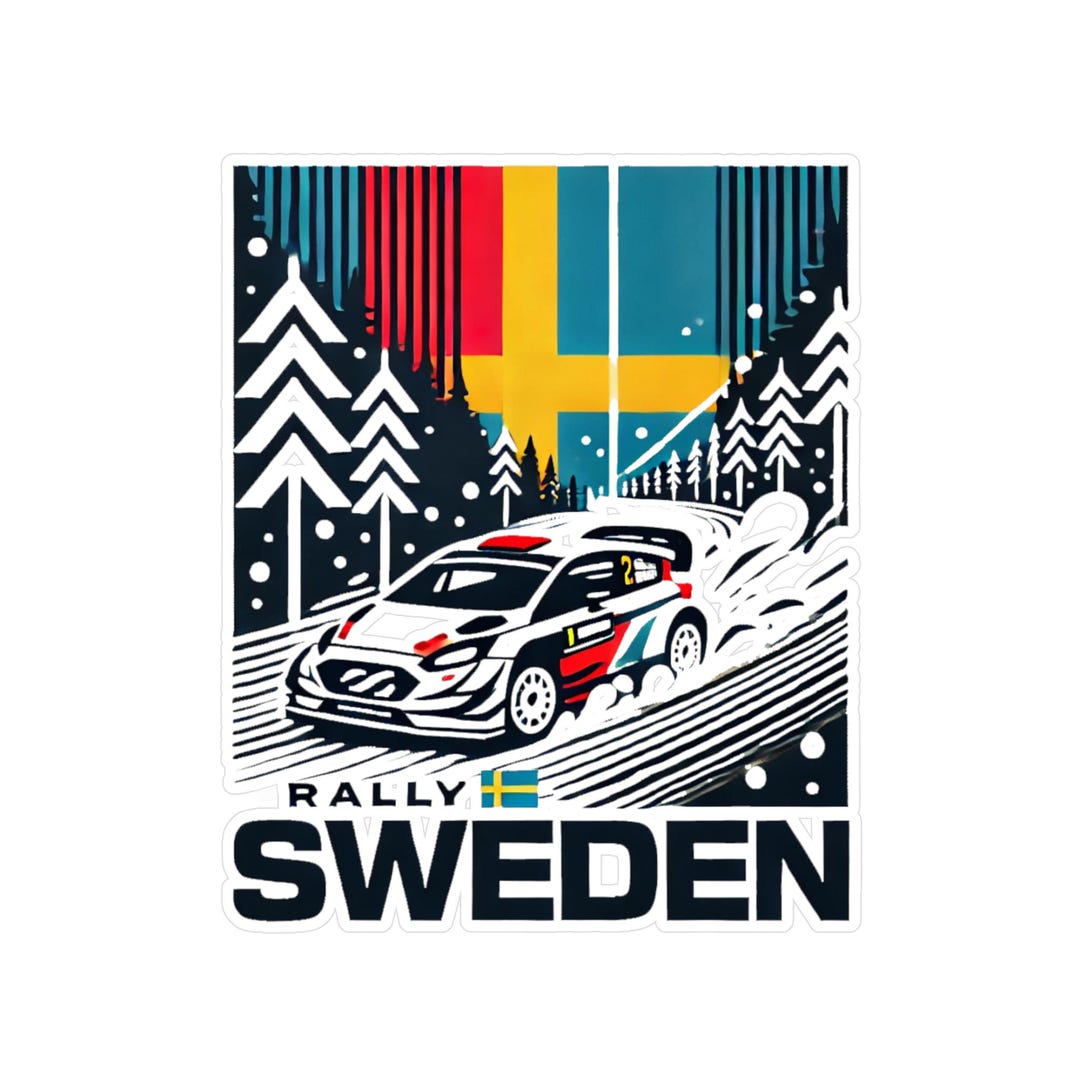Rally Sweden Sticker – Iconic Rally Series - Etsy