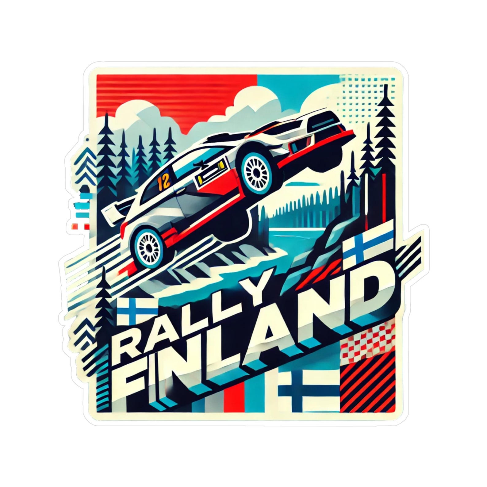 Rally Finland Sticker – Iconic Rally Series - Etsy