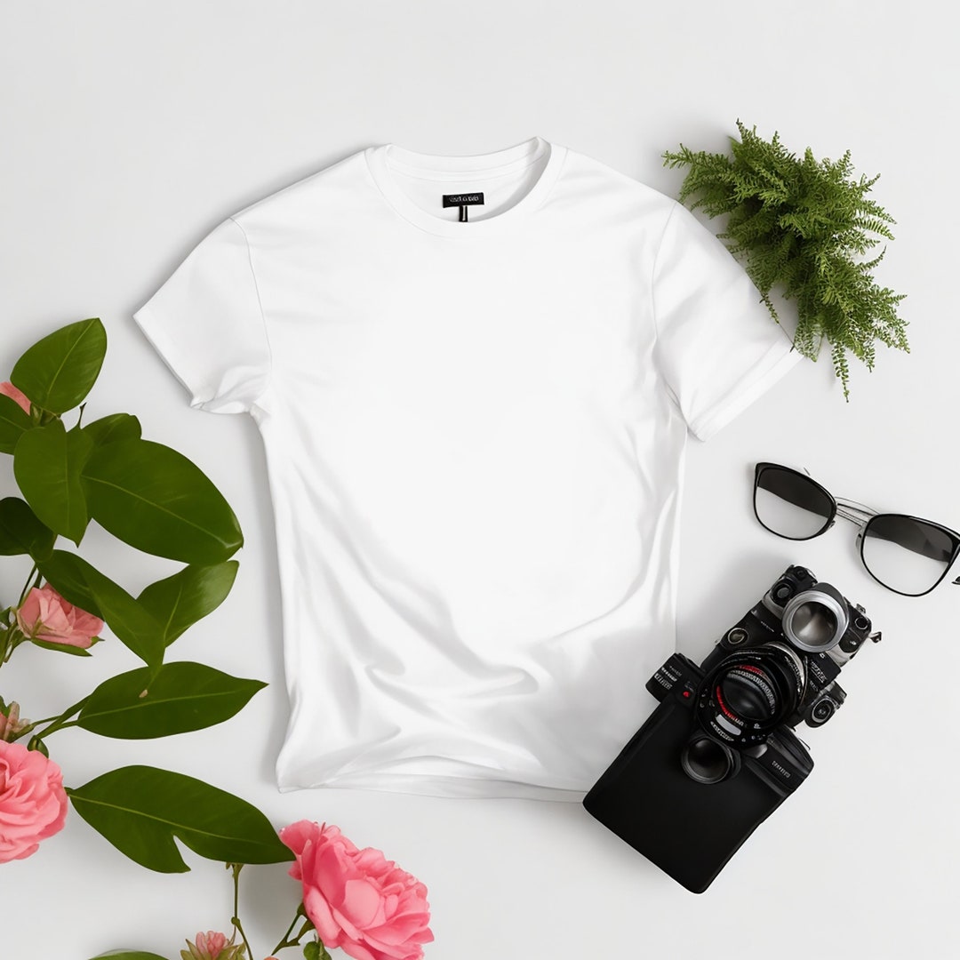 Six White T-shirt Mock Up, Table Top Mock Ups - Etsy