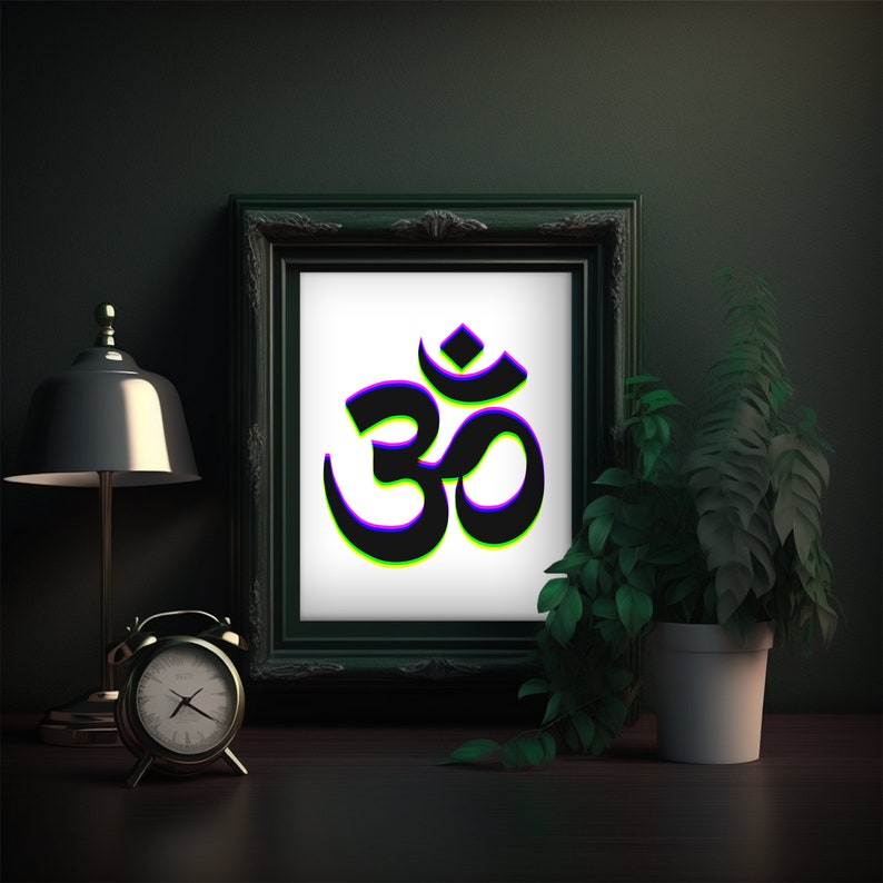 Om Downloadable Art Print Ohm Meditation Wall Art Download Instant ...