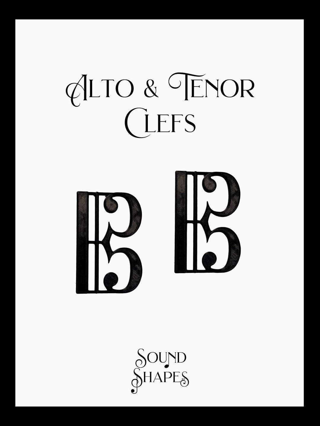 Magnetic Alto & Tenor Clefs - Magnetic Music Symbols - Sound Shapes - Etsy