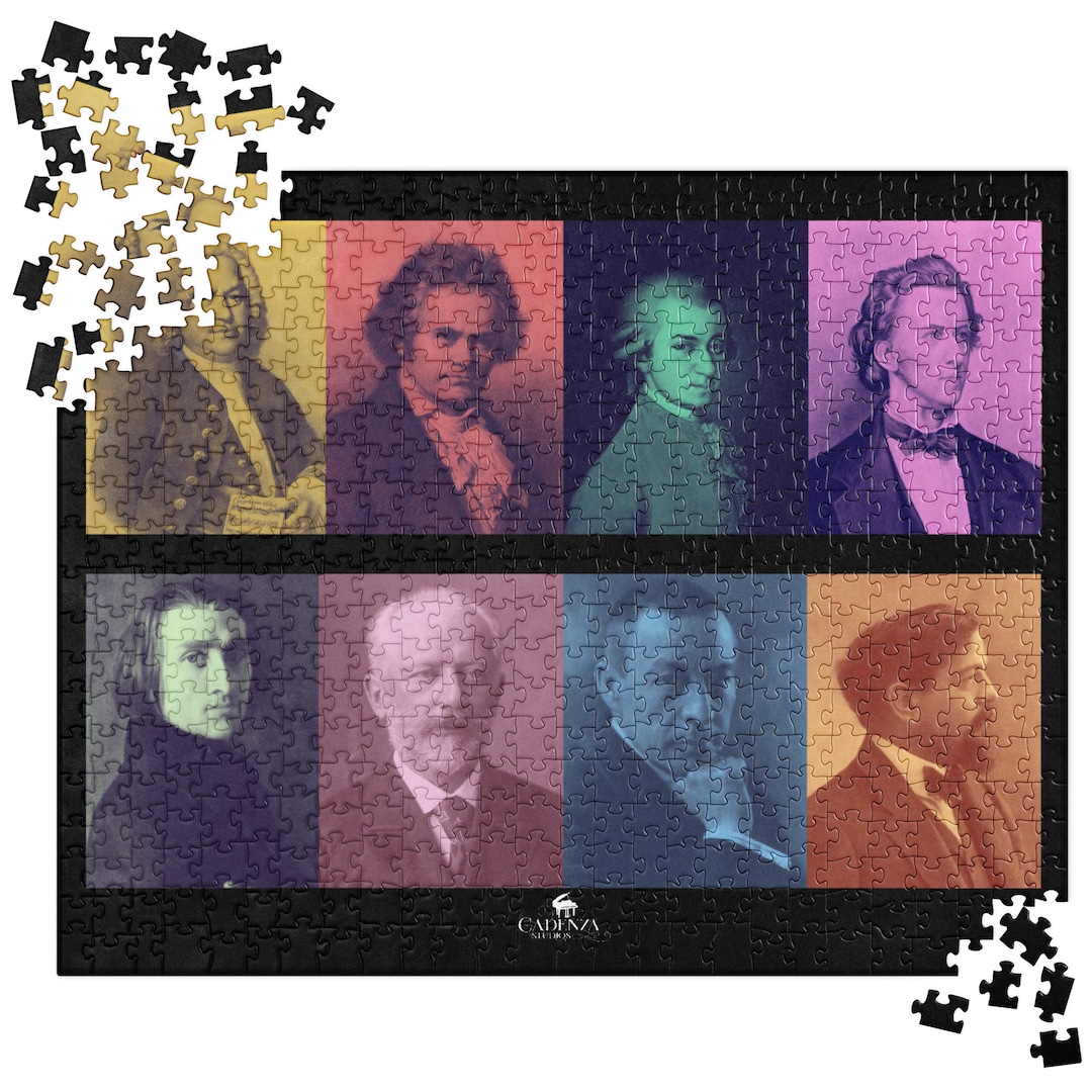 Famous Classical Composers Jigsaw Puzzle - 520 Pieces - Etsy