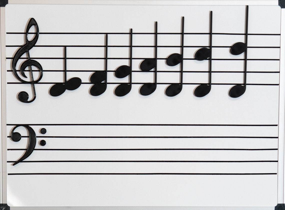 Sound Shapes: Intervals - Magnetic Music Notation - Etsy